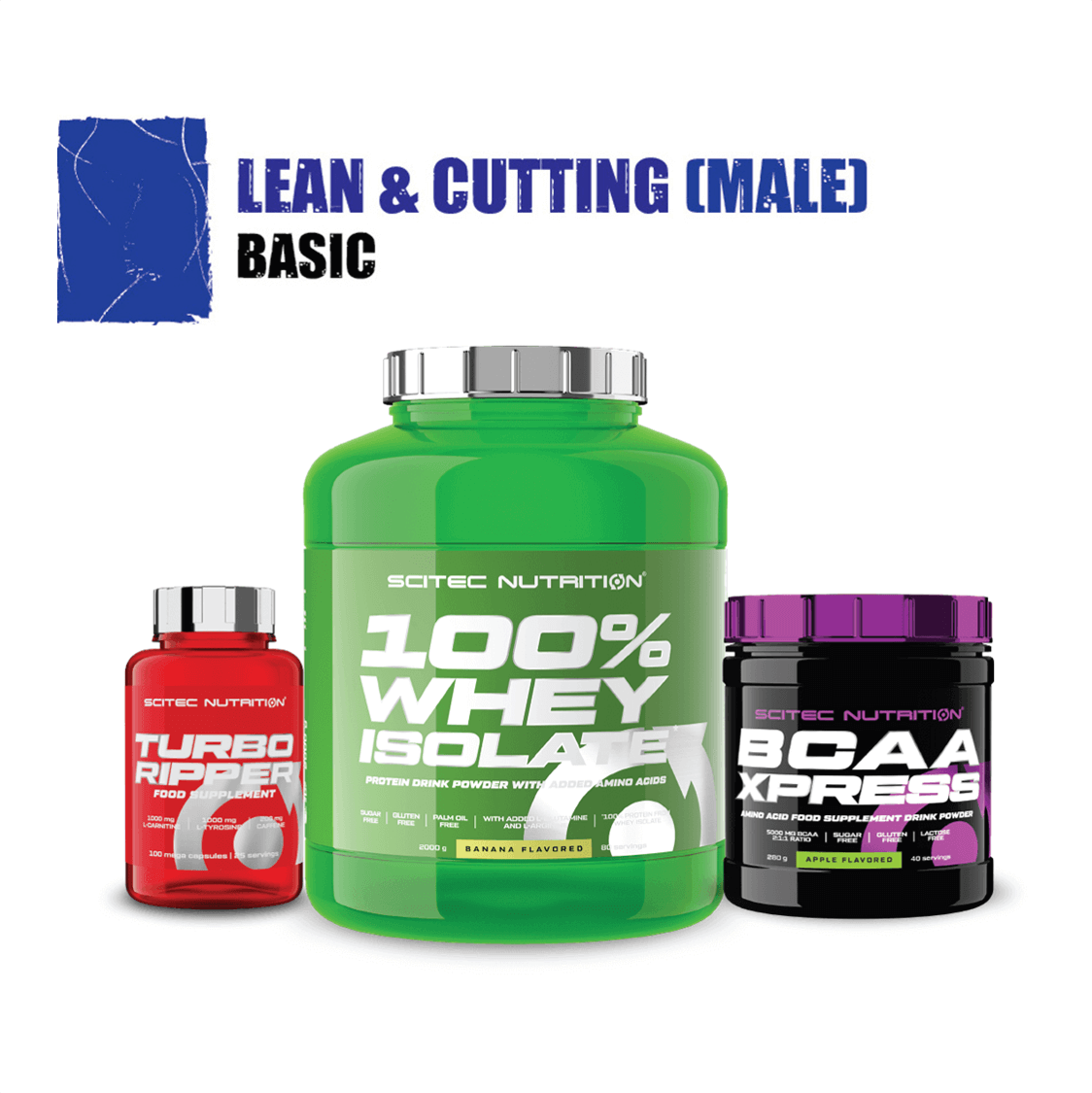 Lean & Cutting [Male] Basic - Scitec Nutrition Malaysia